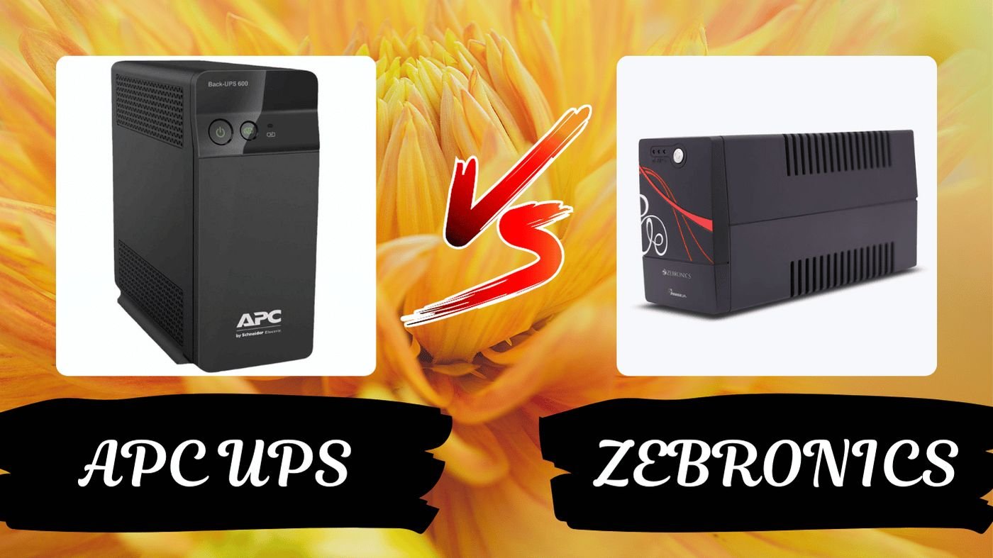 Which UPS is Best: APC vs. ZEBRONICS Comparison in 2025